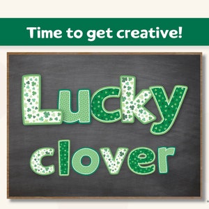 St Patricks Day Bulletin Board Letter Set, March Classroom Decor ...