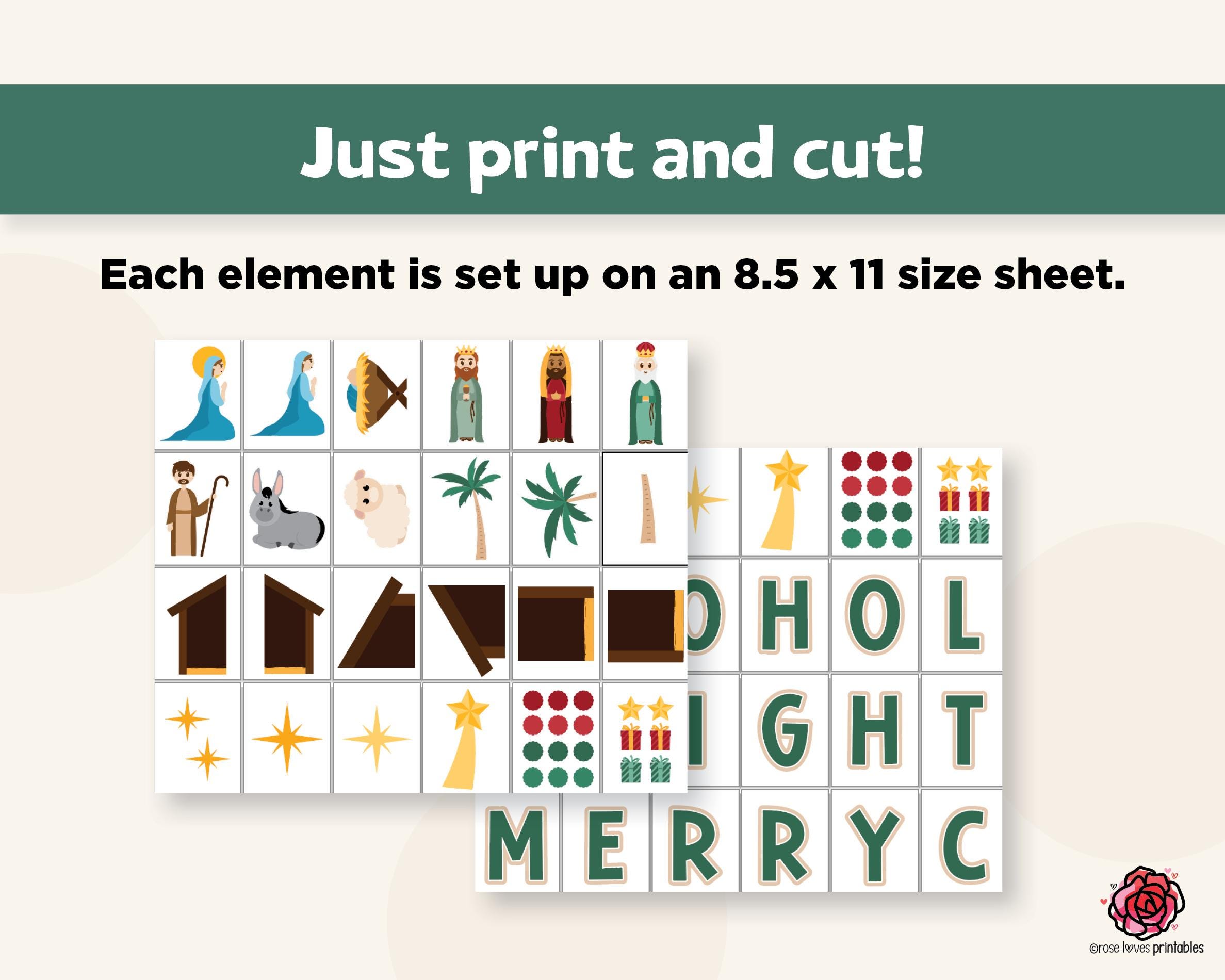 Christmas Bulletin Board, Nativity Bulletin Board Kit, Printable ...