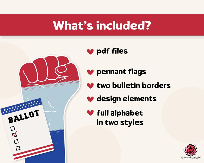 VOTE Themed Bulletin Board Kit, Civic Engagement Classroom Decor ...
