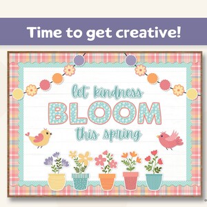 Spring Bulletin Board Kit, Easter Bulletin Board, Printable Bulletin ...