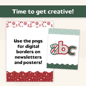Christmas Bulletin Board Borders: Candy Cane Decor (PDF) - Etsy