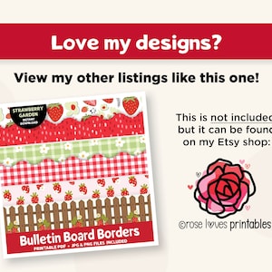 Strawberry Bulletin Board Letters, Strawberry Printable Letters for ...