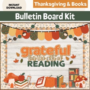 Thanksgiving Bulletin Board Kit, Grateful Fall Bulletin Board ...