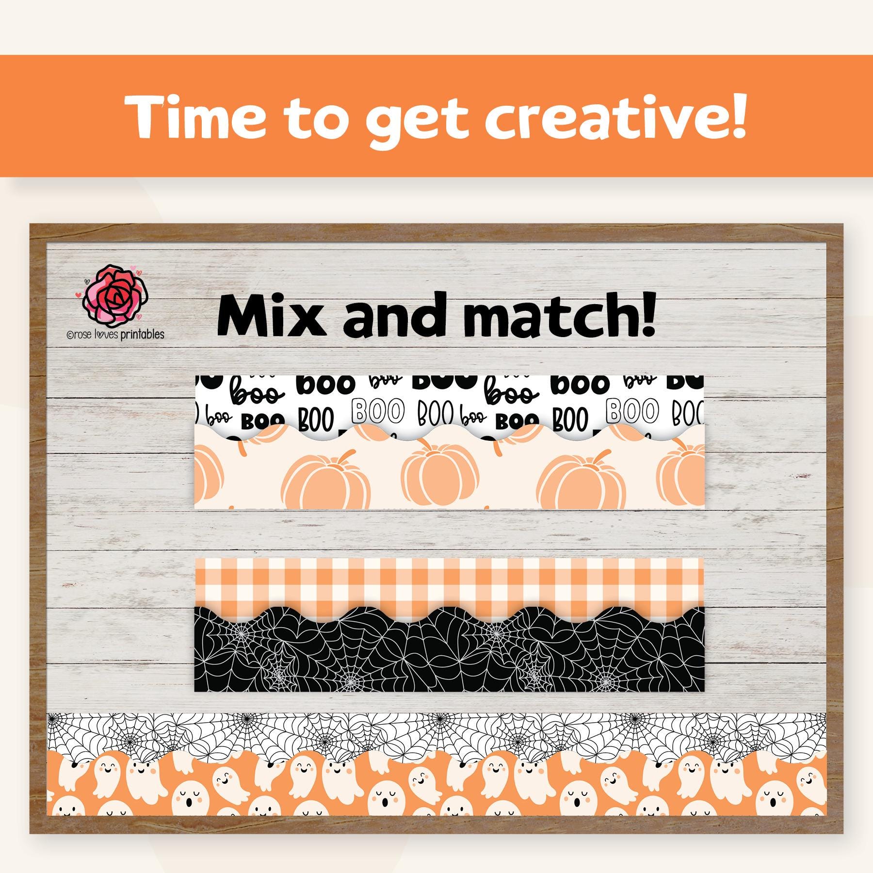 October Classroom Bulletin Board Border Set, Halloween Bulletin Border ...