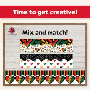 Black History Month Bulletin Board Borders, Black History Bulletin ...