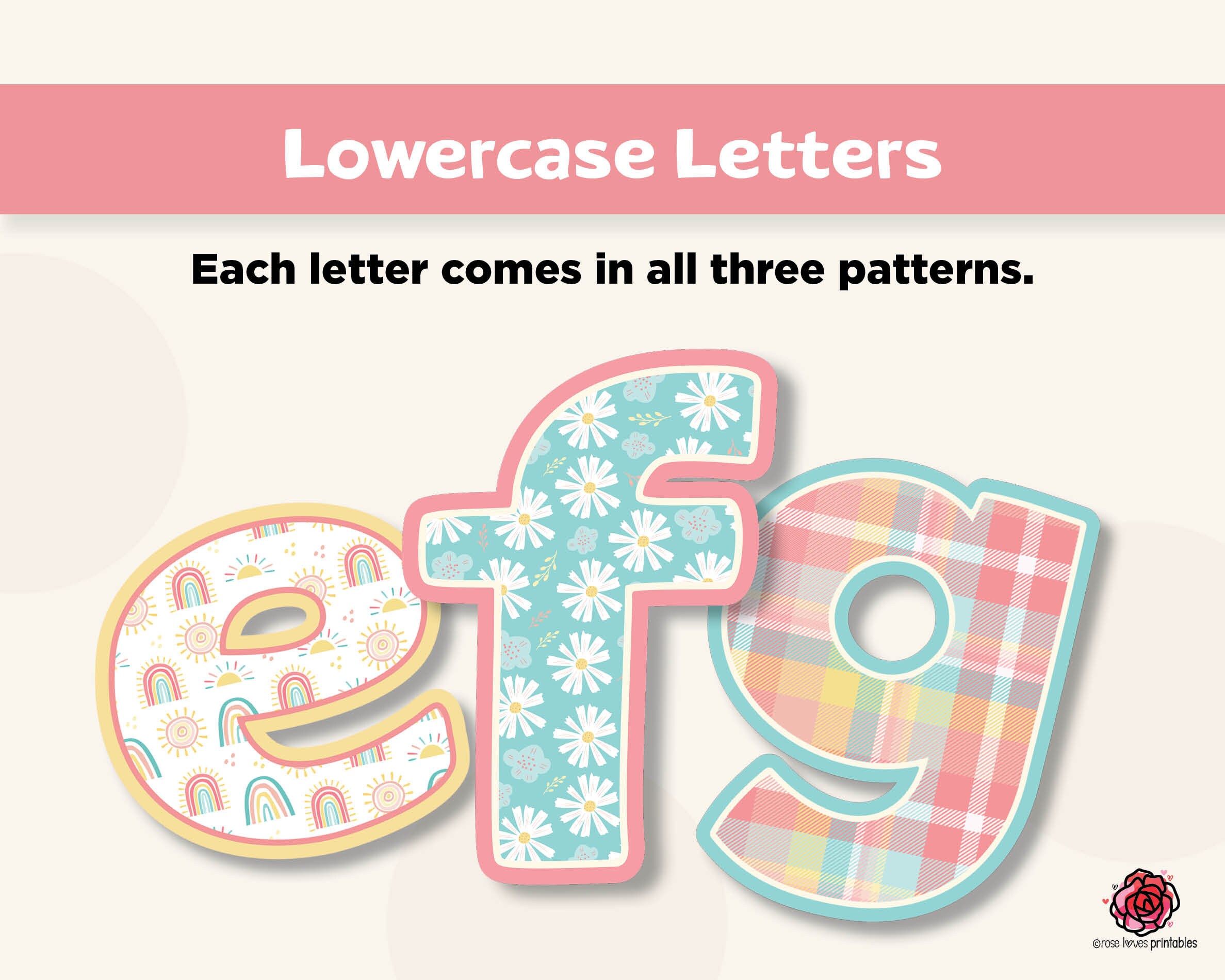 Spring Bulletin Board Letters, Easter Printable Letters, Classroom ...