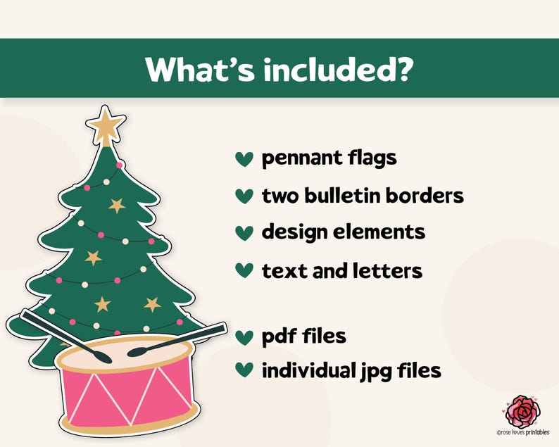 Nutcracker Bulletin Board, Christmas Bulletin Board Kit, Printable ...