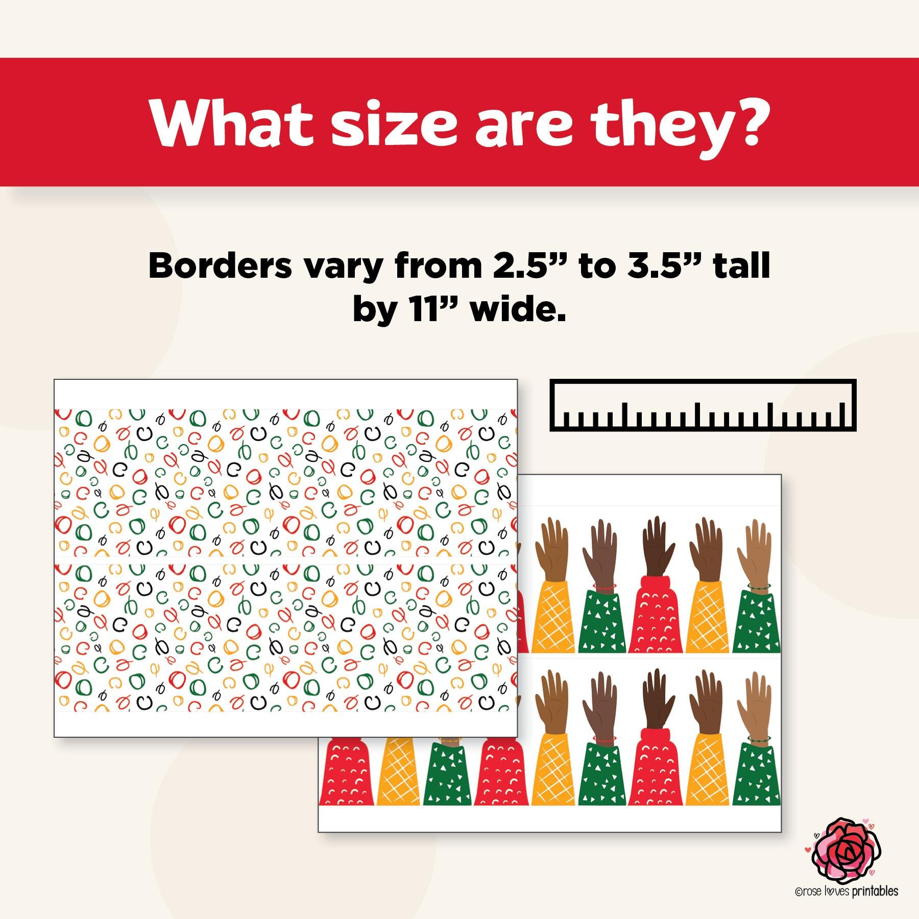 Black History Month Bulletin Board Borders, Black History Borders ...