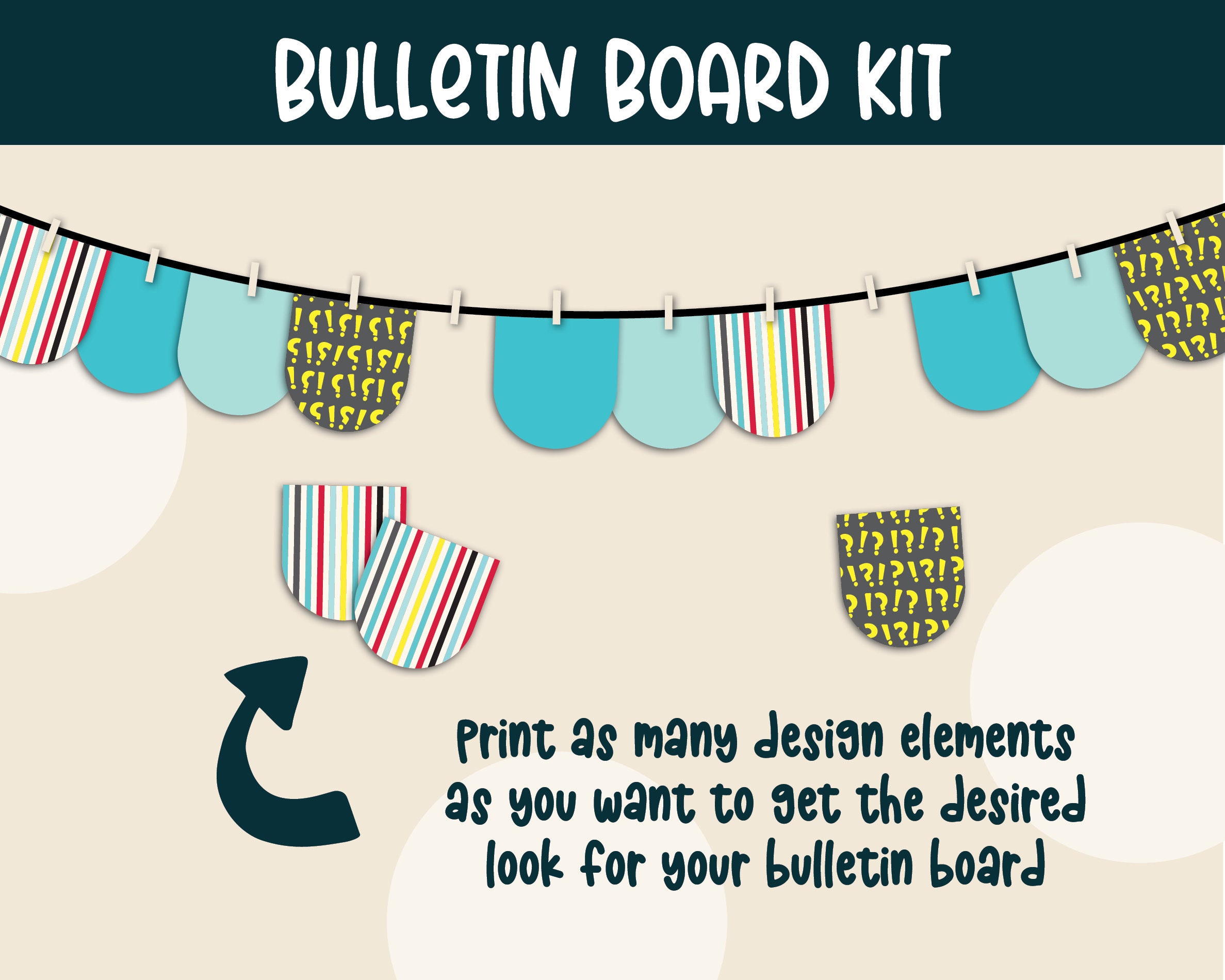 Back to School Bulletin Board Kit Classroom Decor Door Decor Bulletin ...