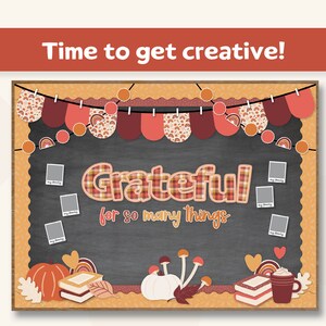 Fall Themed Printable Bulletin Board Kit, Classroom Door Decor ...