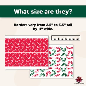 Christmas Bulletin Board Borders: Candy Cane Decor (PDF) - Etsy