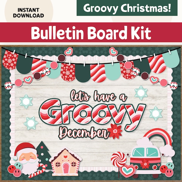 Christmas Bulletin Board Kit - Etsy