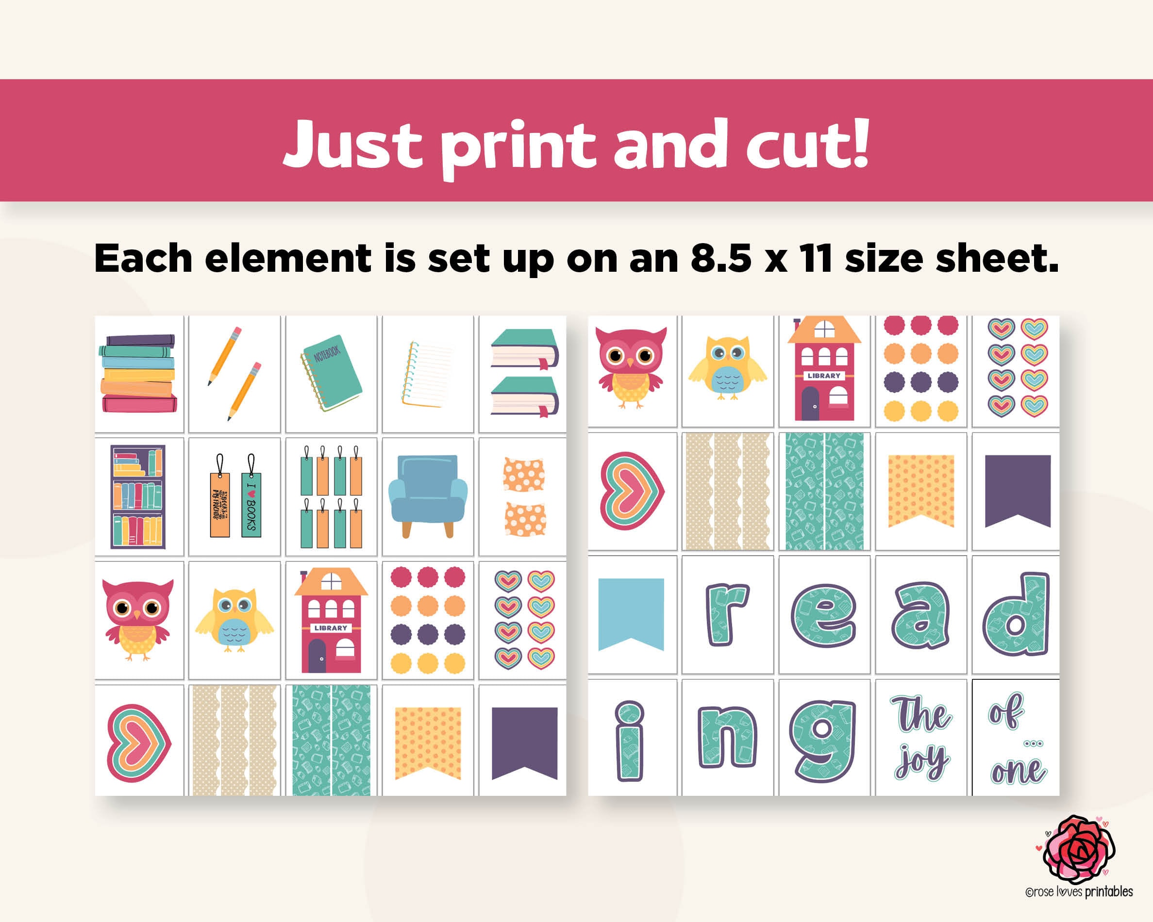 Library Bulletin Board Kit, Reading Bulletin Board Set, Classroom Door ...