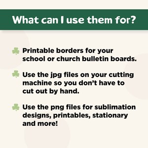 St Patricks Day Bulletin Board Border Set, March Bulletin Border ...