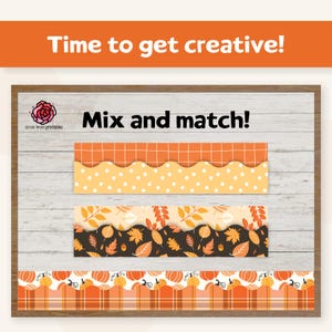Fall Bulletin Borders, Autumn Classroom Decor, Thanksgiving Bulletin ...