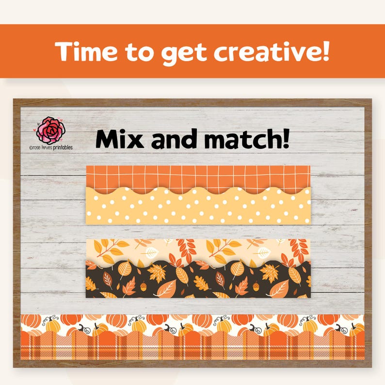 Fall Bulletin Borders, Autumn Classroom Decor, Thanksgiving Bulletin ...