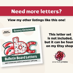 Christmas Bulletin Board Kit, Groovy Bulletin Board, Printable Bulletin ...