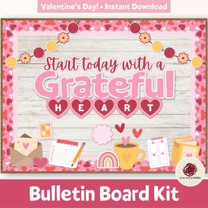 Grateful Bulletin Board Kit, Kindness Bulletin Board, Positive ...