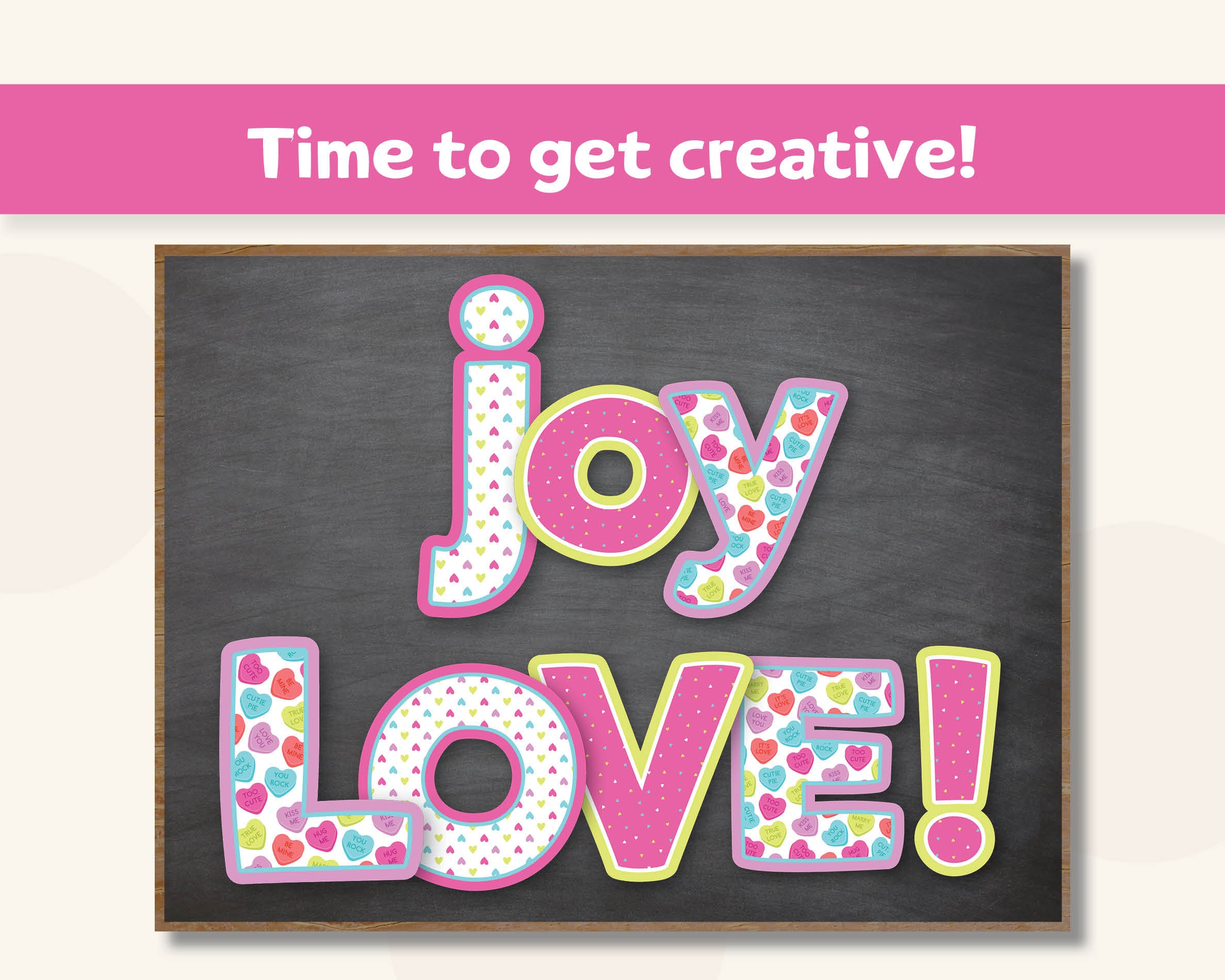 Valentines Bulletin Board Letters February, Valentines Letters ...