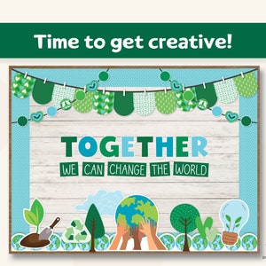 Earth Day Bulletin Board Kit, April Printable Bulletin Board for ...