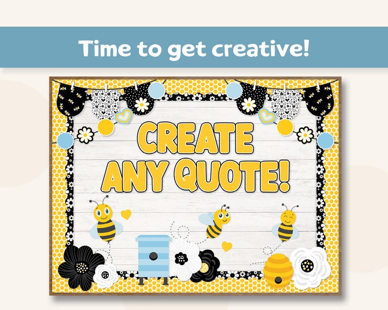 Custom Bumble Bee Bulletin Board Kit, Kindness Bulletin Board, Spring ...