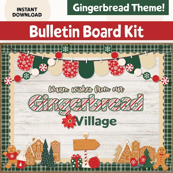 Christmas Bulletin Board Kit - Etsy