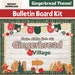 Christmas Bulletin Board Kit, Gingerbread Bulletin Board, Printable ...