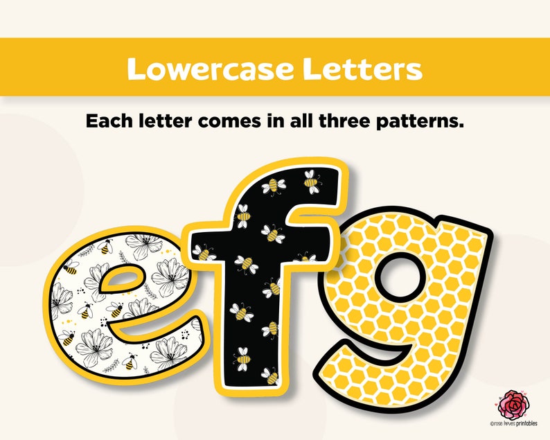 Honeycomb Bulletin Board Letters, Bumble Bee Printable Letters for ...