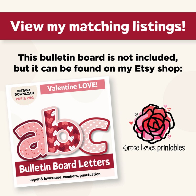 Valentines Classroom Bulletin Board Border Set, Heart Valentine ...