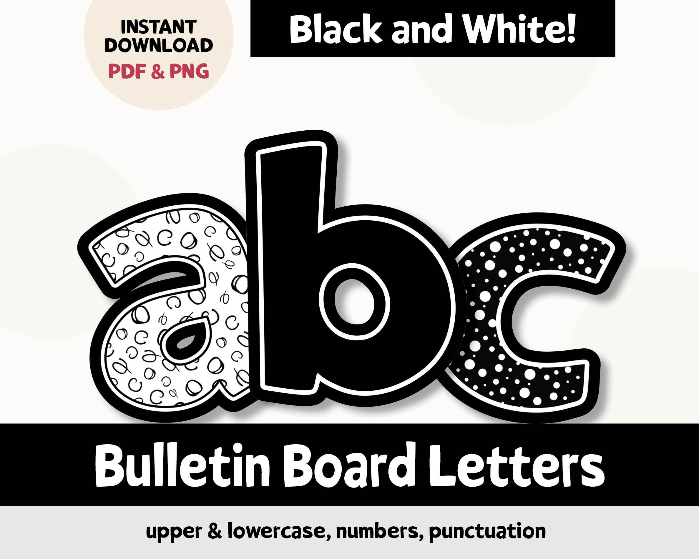 Bulletin Board Letters Printable, Digital Alphabet, Classroom Decor ...