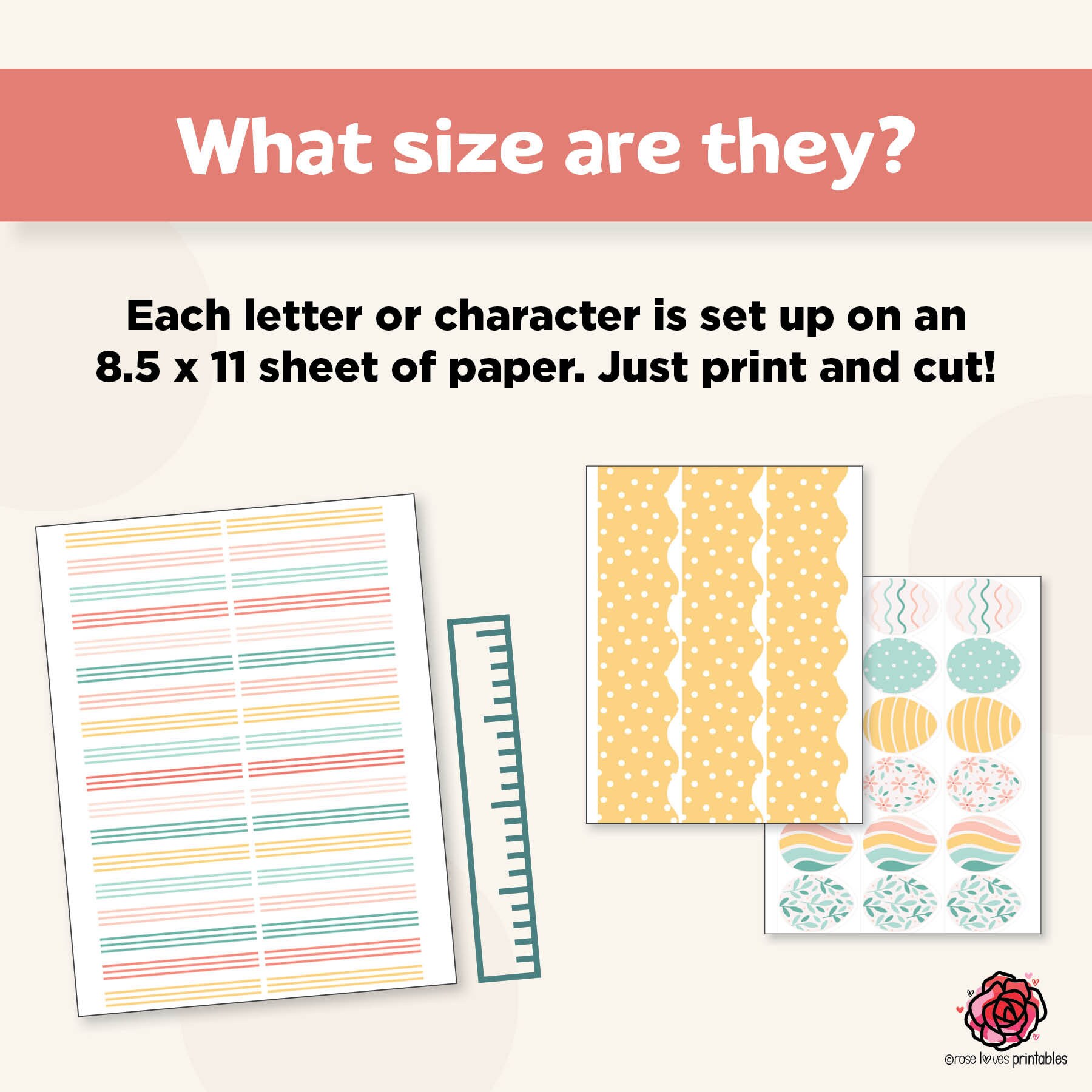 Easter Bulletin Board Border Set, Spring Bulletin Border, Printable ...