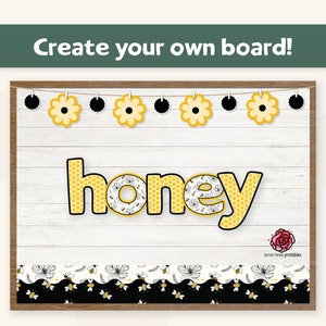 Spring Bulletin Board Kit, Bumble Bee Bulletin Board Letters, Printable ...