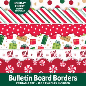 Christmas Bulletin Board Border Set, Christmas Bulletin Border ...