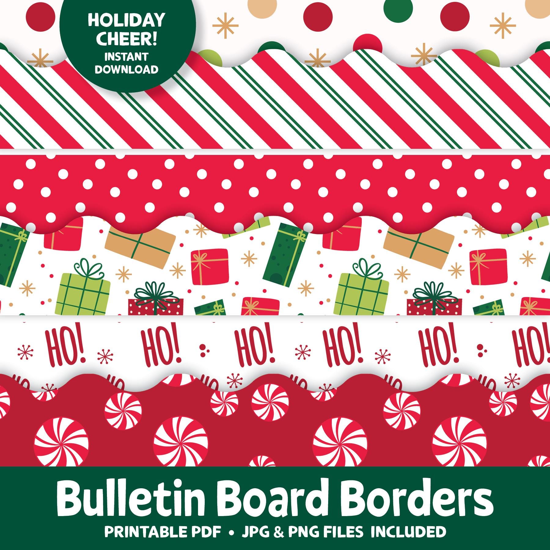Christmas Bulletin Board Border Set, Christmas Bulletin Border ...
