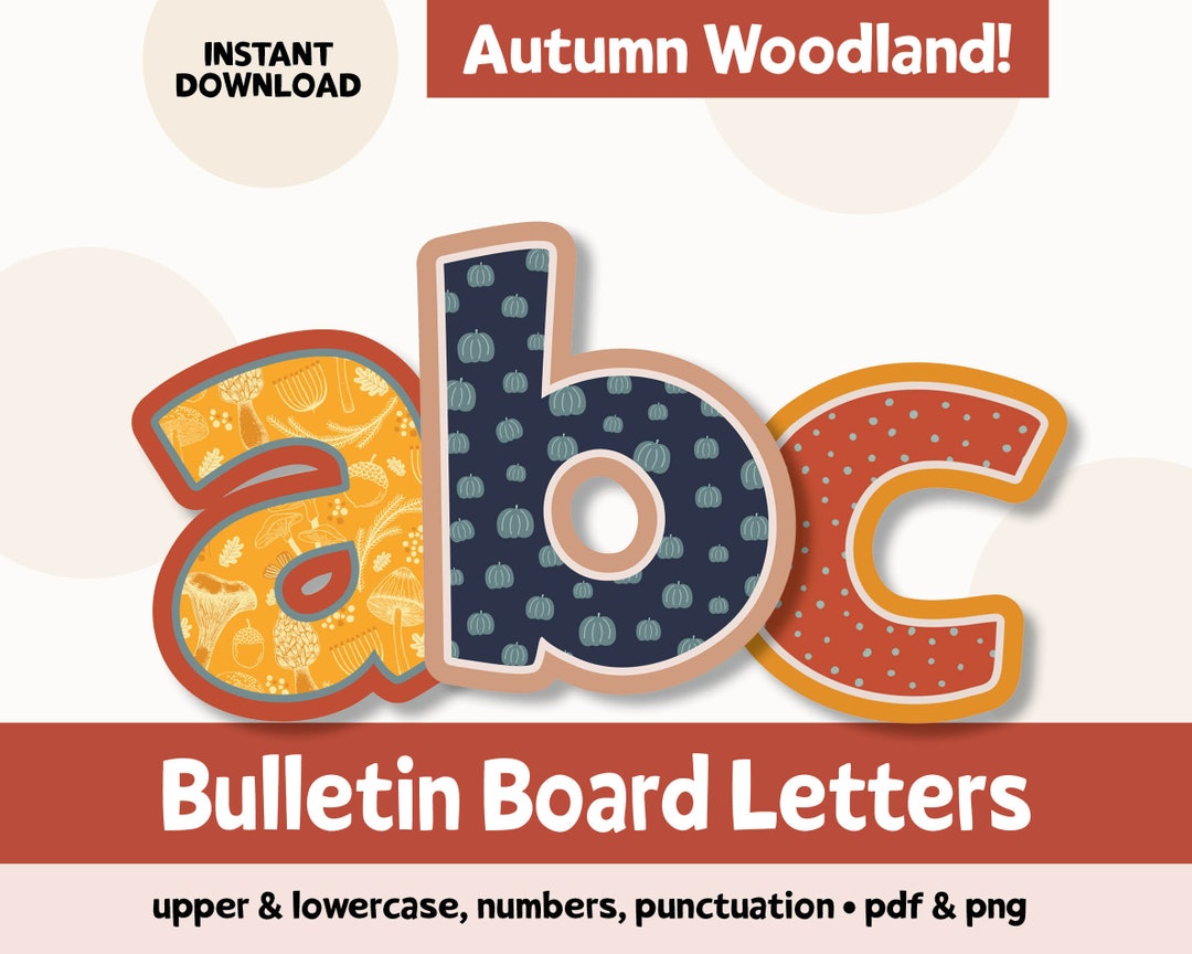 Fall Bulletin Board Letters November, Thanksgiving Letters Png, Fall ...