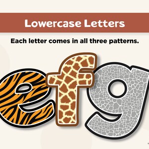 Animal Print Bulletin Board Letters, Safari Printable Letters for ...