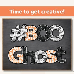 Halloween Bulletin Board Letters for Classroom Door Decor, October ...