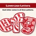 Bulletin Board Letter Set, Christmas Alphabet for Teacher Classroom ...