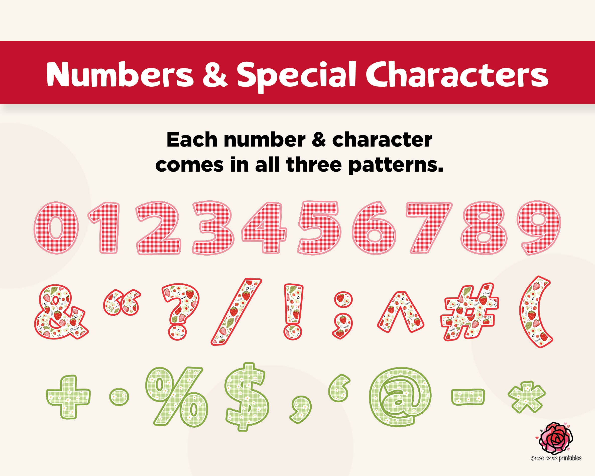 Strawberry Bulletin Board Letters, Strawberry Printable Letters for ...