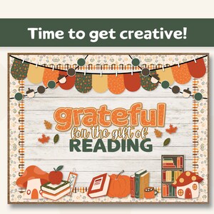 Thanksgiving Bulletin Board Kit, Grateful Fall Bulletin Board ...