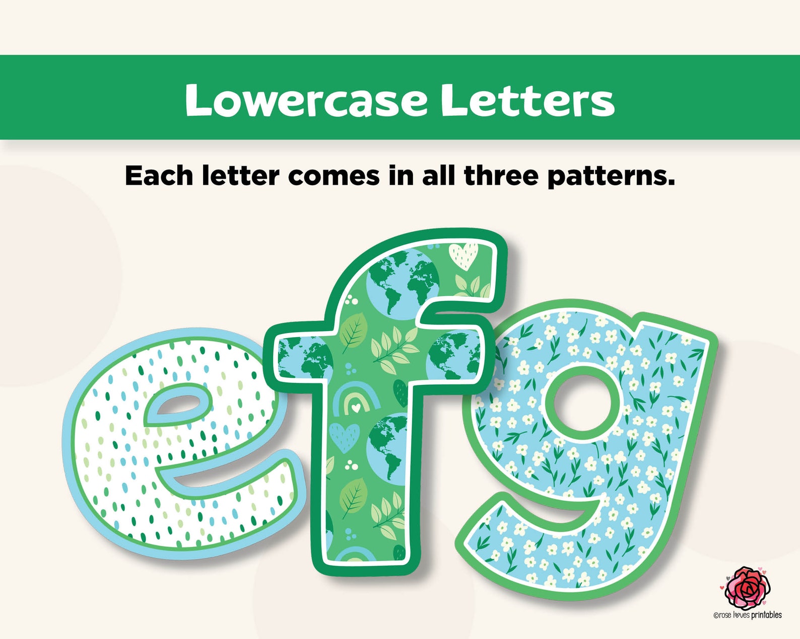 Earth Day Bulletin Board Letters, Printable Bulletin Board Letters ...