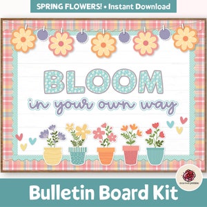 Spring Bulletin Board Kit, Easter Bulletin Board, Printable Bulletin ...