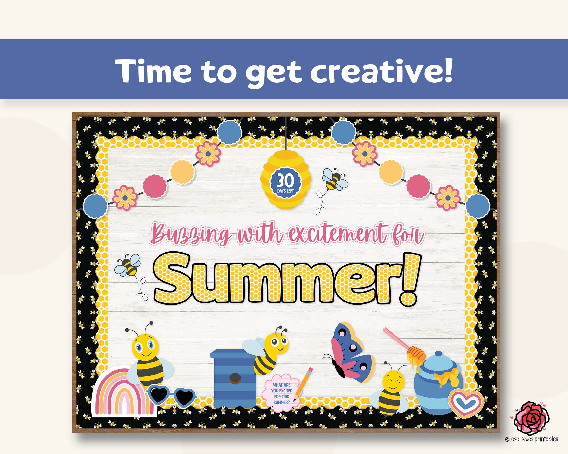 Summer Bulletin Board Kit, End of the Year Bulletin Board, Countdown to ...
