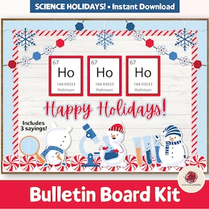 Christmas Bulletin Board Kit, Science Bulletin Board, Printable ...