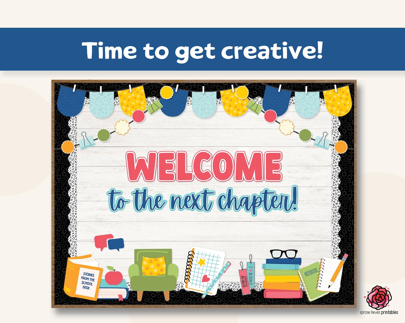 Back to School Bulletin Board Kit, Classroom Decor, Welcome Back to ...