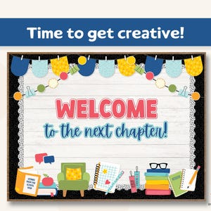 Back to School Bulletin Board Kit, Classroom Decor, Welcome Back to ...