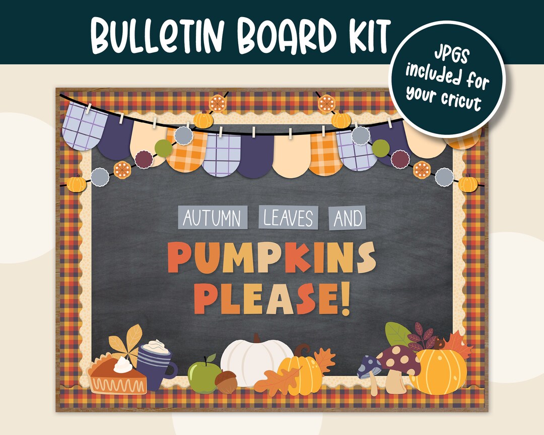 Fall Bulletin Board Kit, Autumn Bulletin Board for Classroom, Fall ...