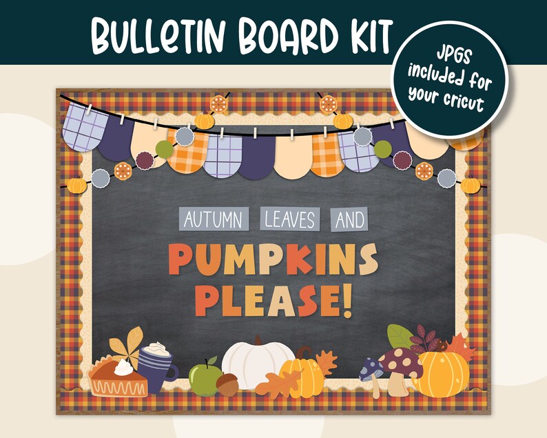 Fall Bulletin Board Kit, Autumn Bulletin Board for Classroom, Fall ...