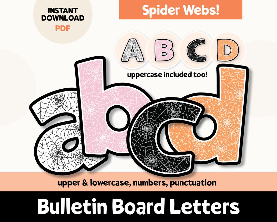 Halloween Bulletin Board Letters for Classroom Door Decor October ...