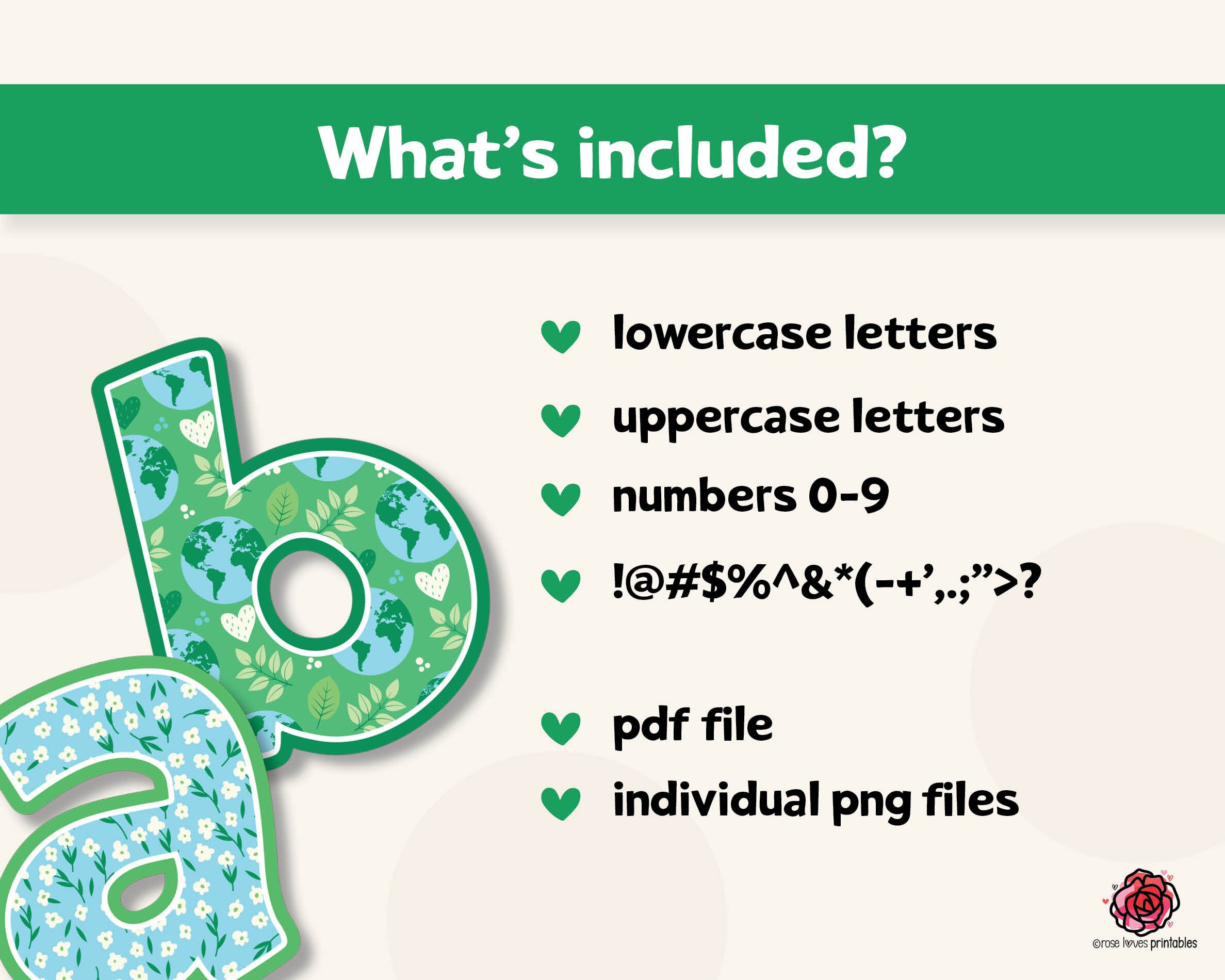 Earth Day Bulletin Board Letters, Printable Bulletin Board Letters ...